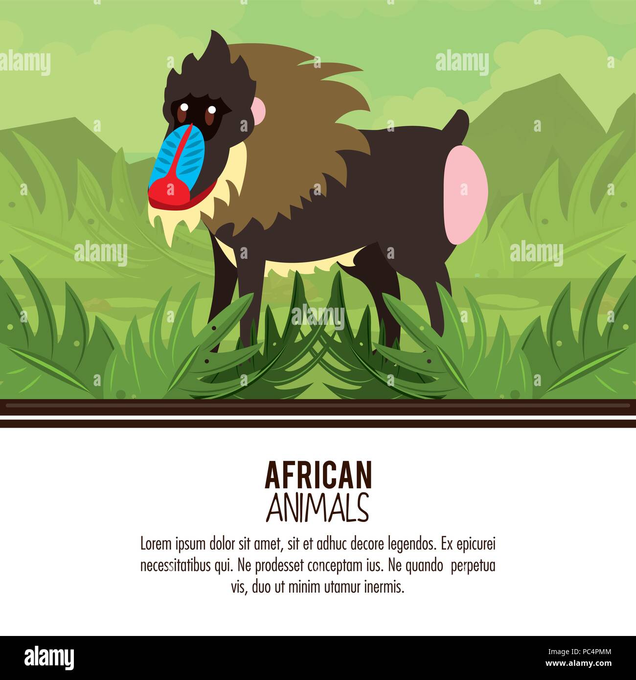 African animals cartoons Stock Vector Image & Art - Alamy