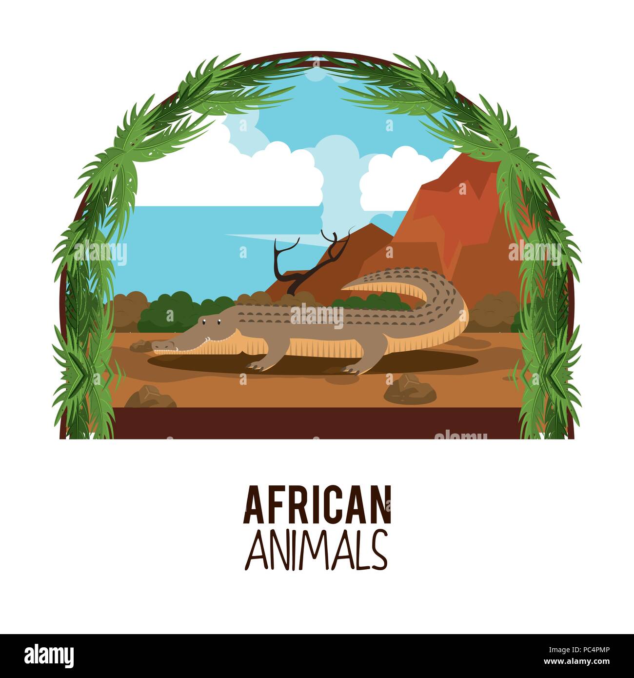 African animals cartoons Stock Vector Image & Art - Alamy