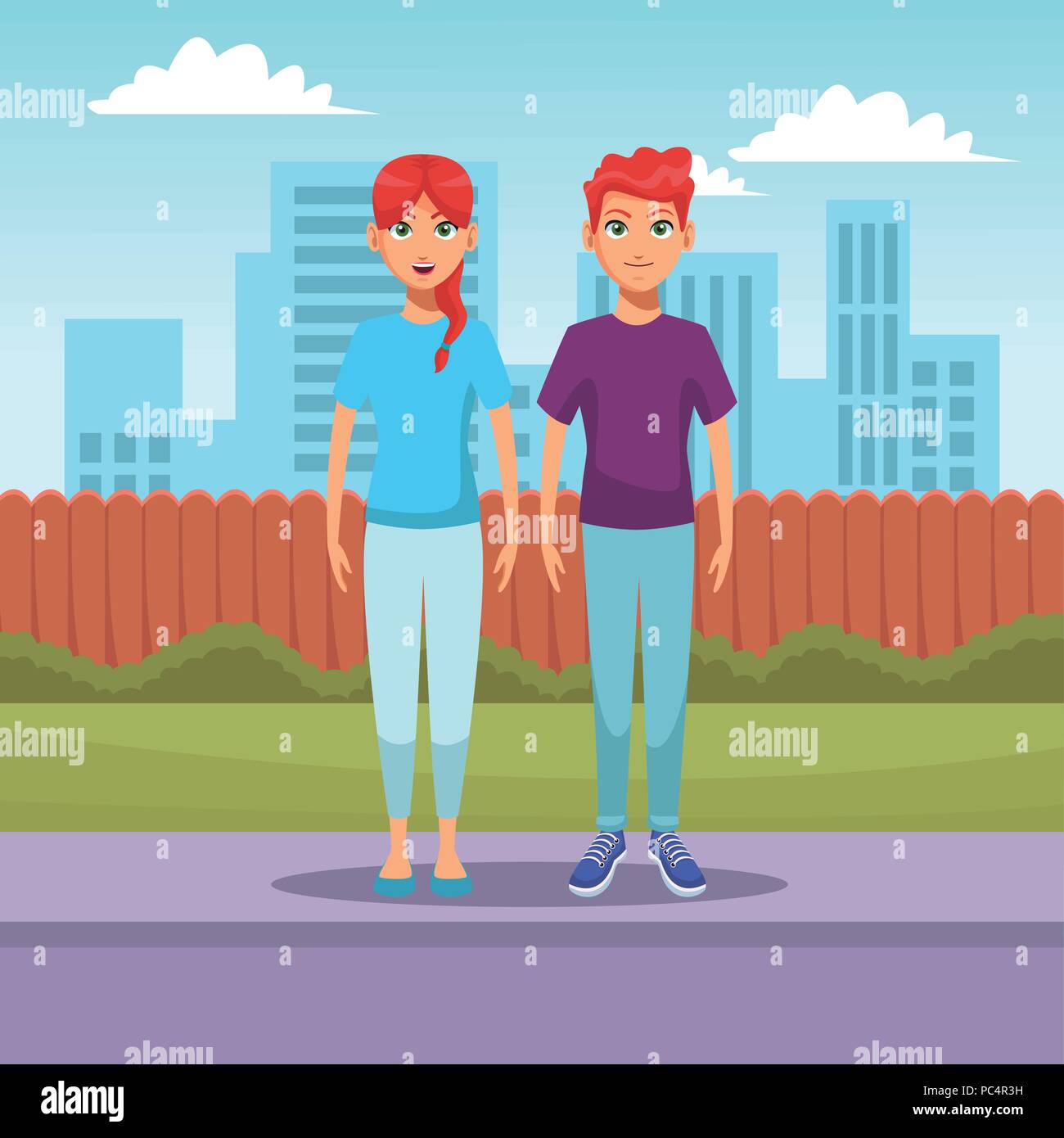Young couple cartoons Stock Vector Image & Art - Alamy