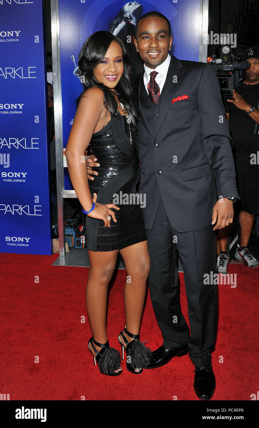 Bobbi Kristina Brown, Nicholas Gordon at The Sparkle Premiere at the ...
