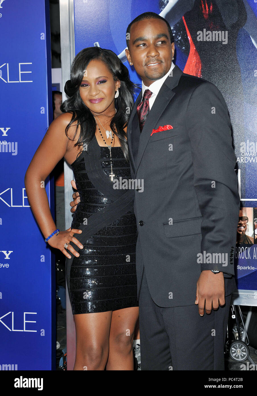 Bobbi Kristina Brown, Nicholas Gordon at The Sparkle Premiere at the ...
