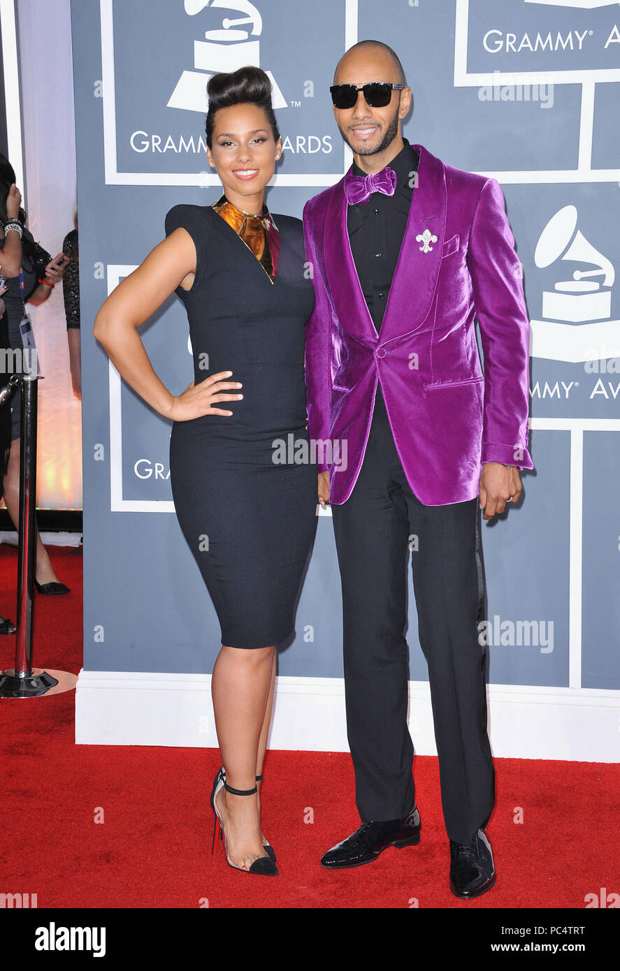 Alicia Keys and husband Swizz Beatz 154 at The 54th Annual GRAMMY ...