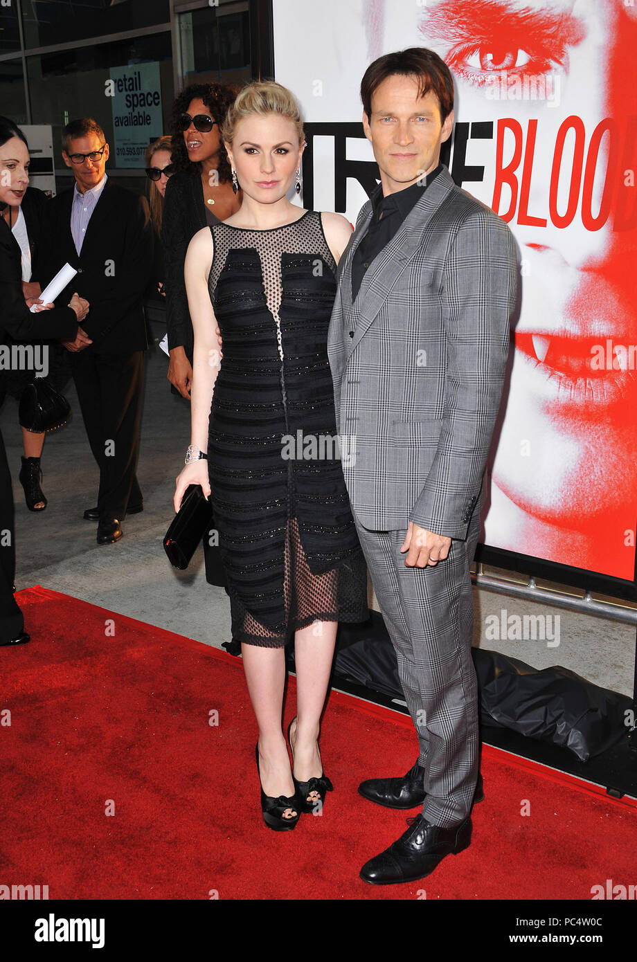 Anna Paquin, Stephen Moyer at the True Blood Premiere at the Arclight ...