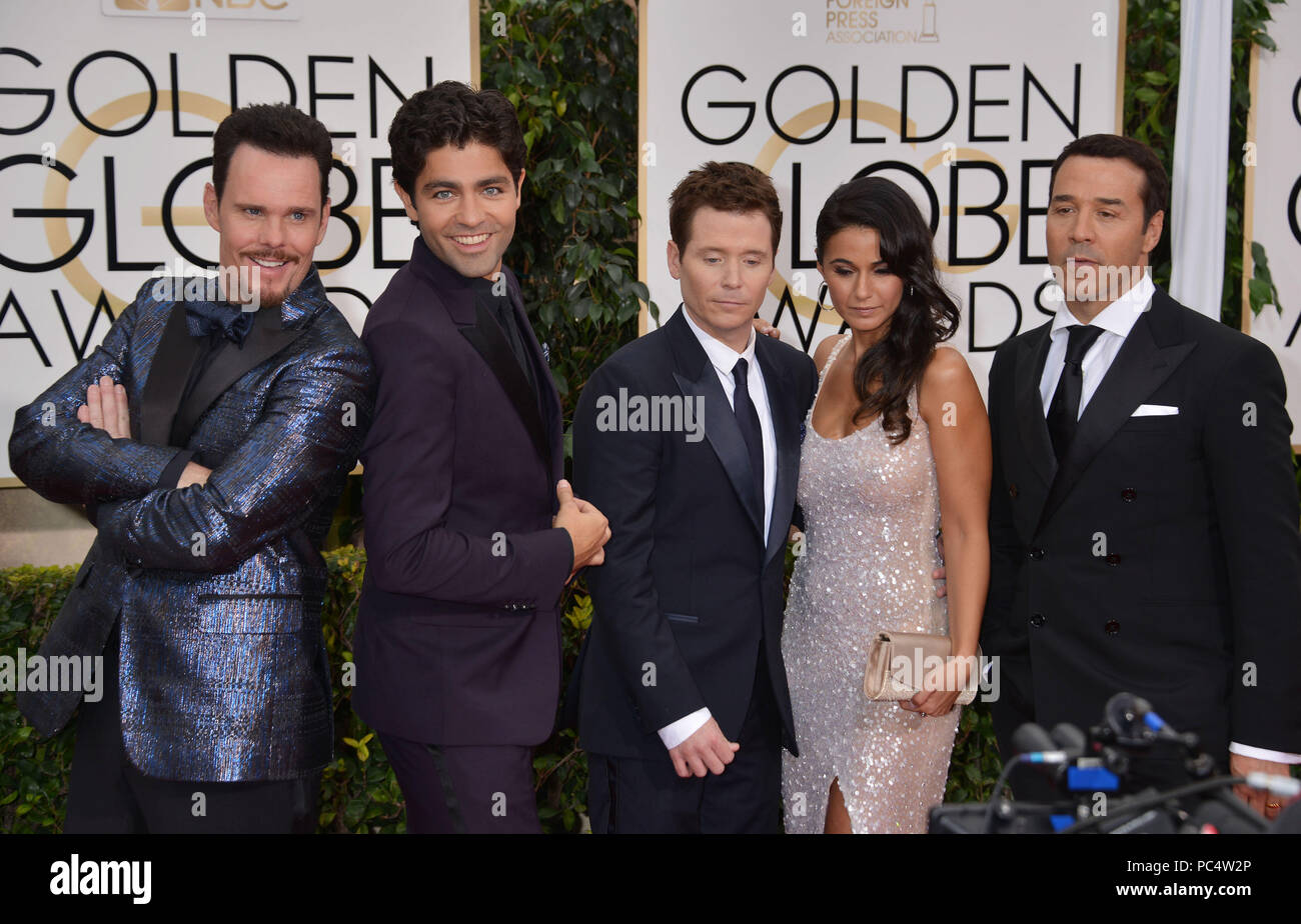 Entourage cast 518 at the 72th Golden Globes Awards 2015 at the Beverly ...