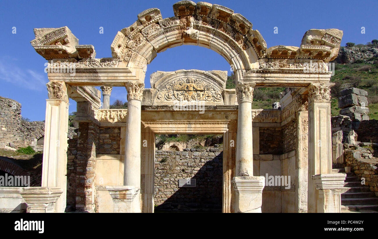 6255. Ephesus, Greek Temple dedicated to the goddess Artemis Stock ...