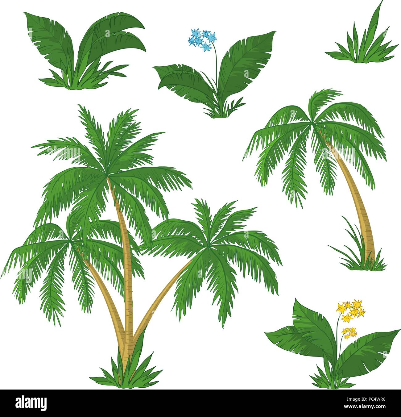 Egypt palm trees Stock Vector Images - Alamy