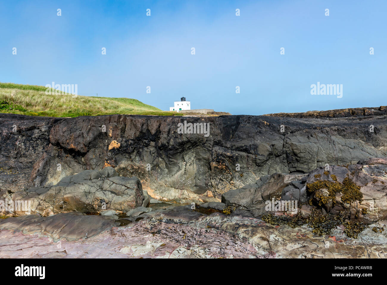Bamburgh Lighthouse, Bamburgh, Northumberland Stock Photo - Alamy