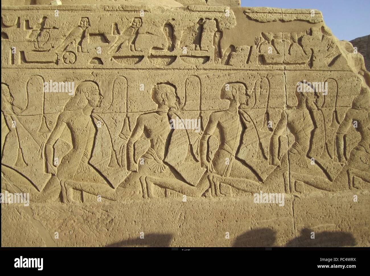 6299. relief depicting captives from various nations enslaved by ...