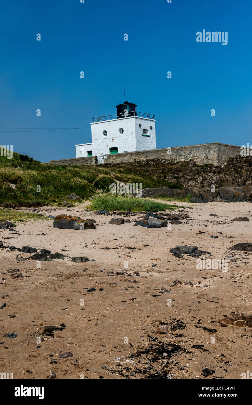 Bamburgh Lighthouse, Bamburgh, Northumberland Stock Photo - Alamy