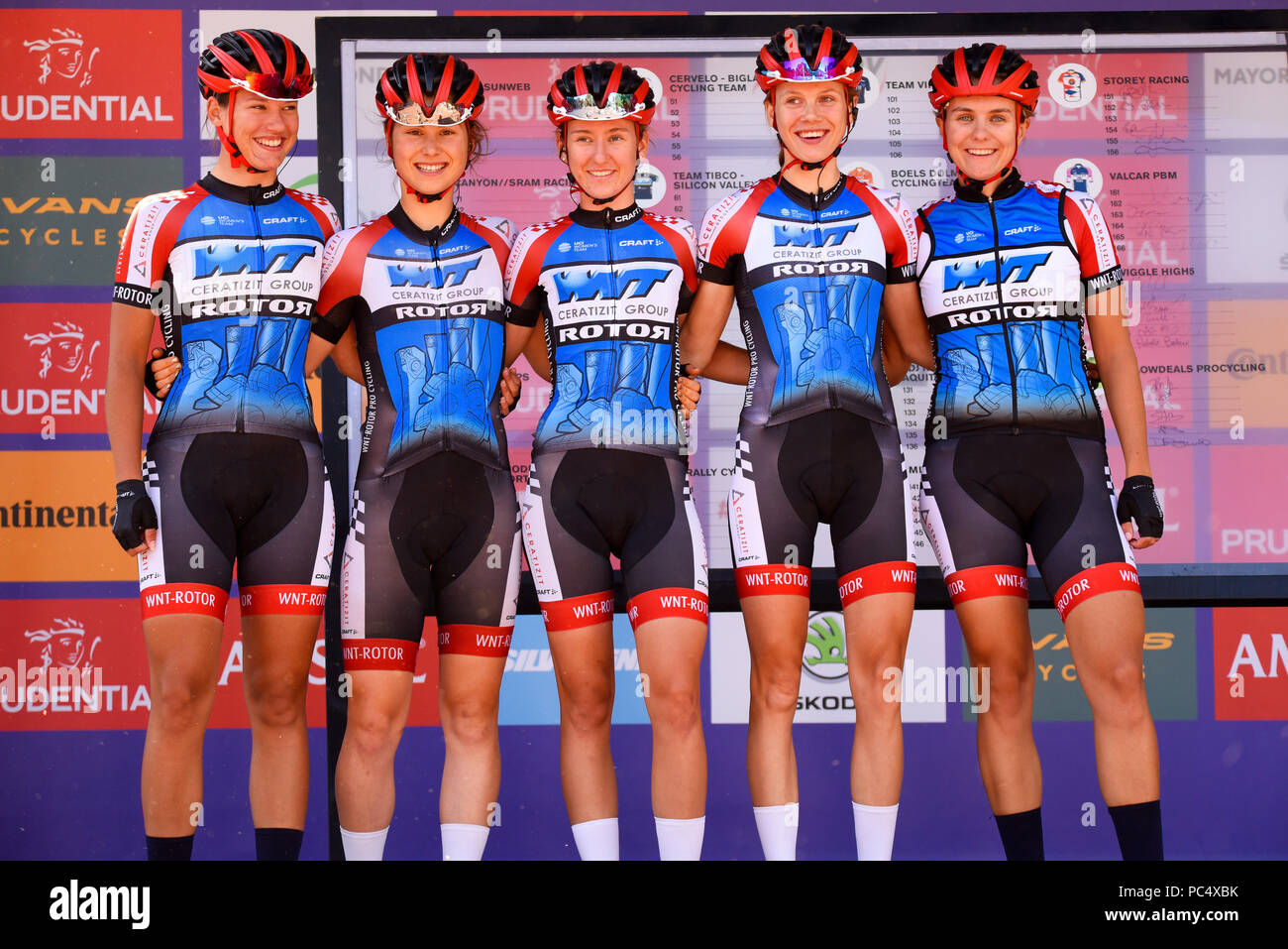 WNT Rotor Pro Cycling team RideLondon Classique women. Anna Badegruber ...