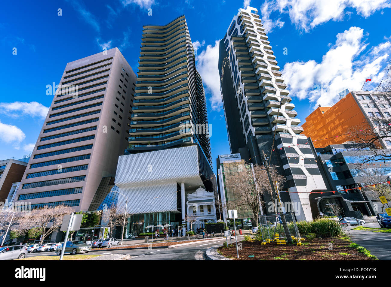 Melbourne, Australia - Melbourne apartment buildings Stock Photo - Alamy