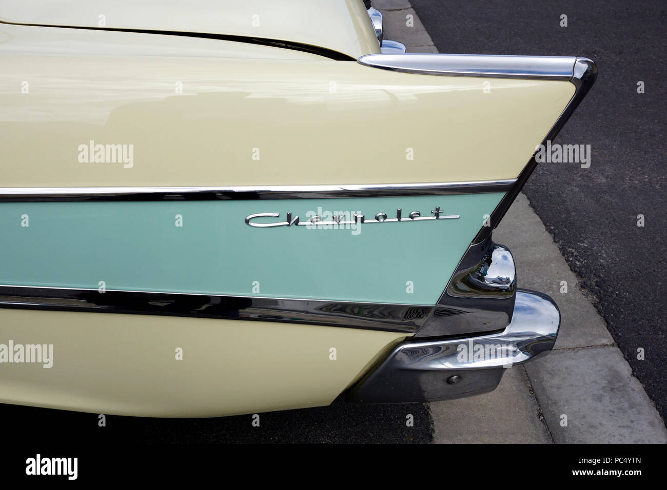 Vintage Chevrolet tail fin Stock Photo - Alamy