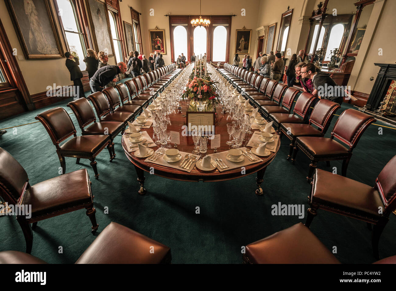 Melbourne, Australia - Government house dining room Stock Photo - Alamy