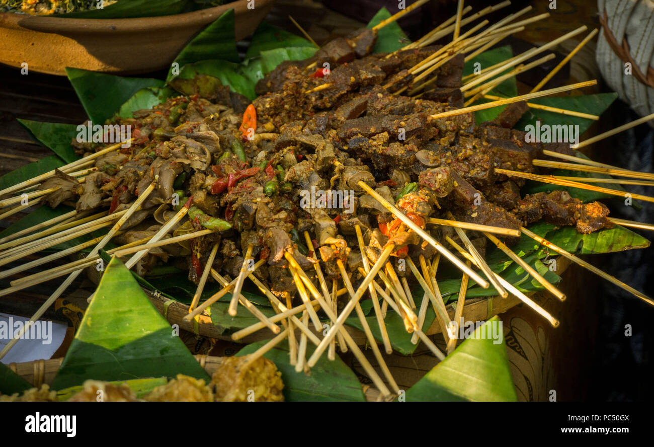 sate or satai traditional meet food asia from indonesia Stock Photo - Alamy