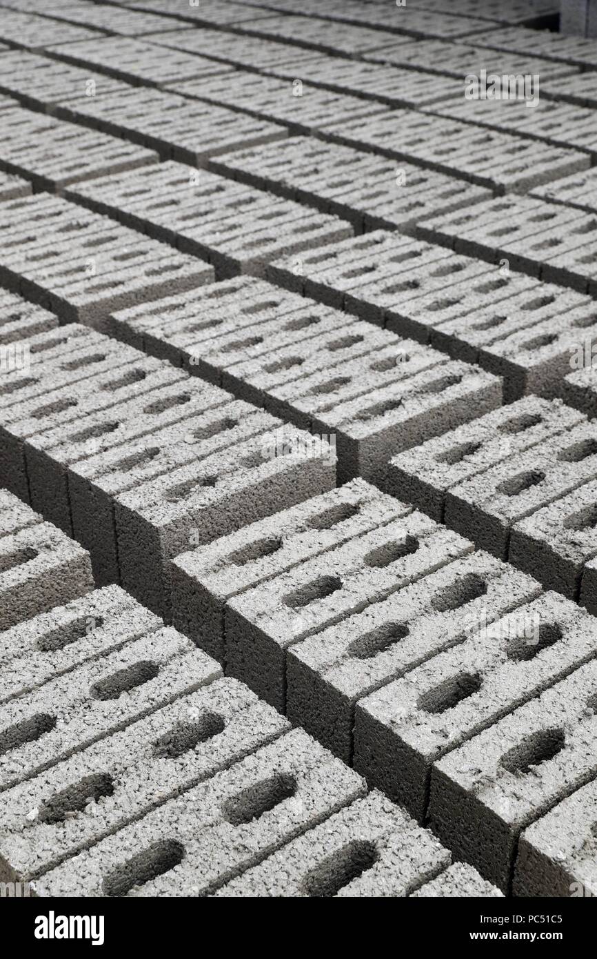 Concrete blocks in a factory. Bac Son. Vietnam. | usage worldwide Stock ...