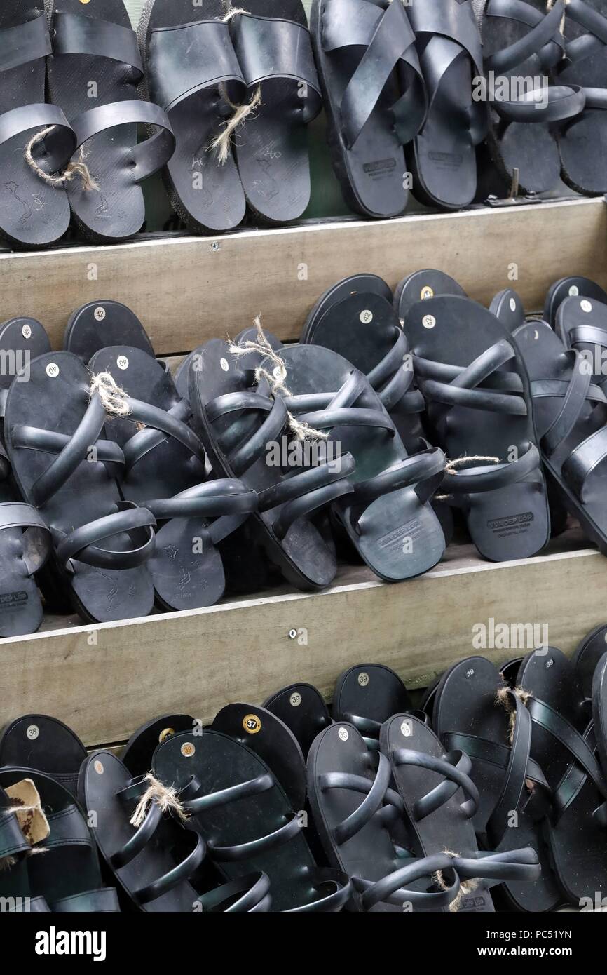 Ho Chi Minh sandals made from tyres. Hanoi. Vietnam. | usage worldwide ...
