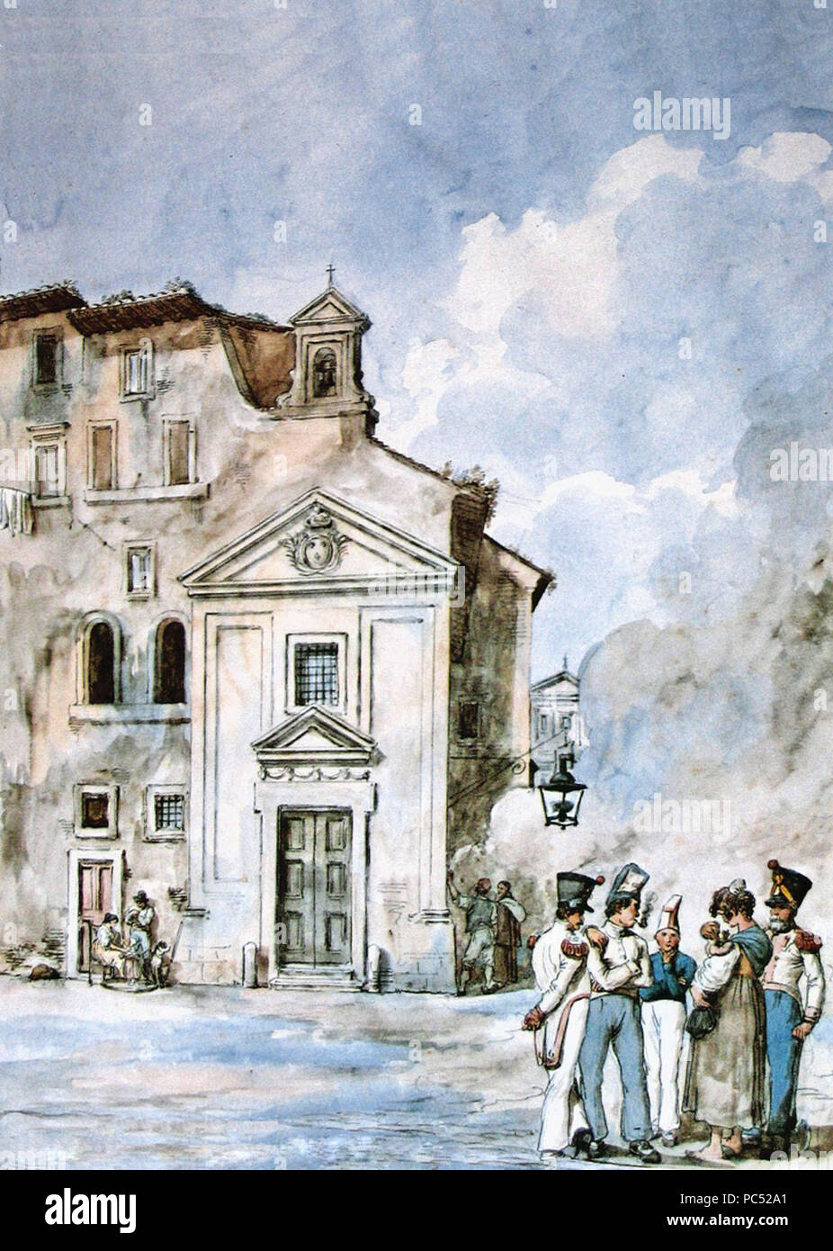 4 Achille Pinelli Santa Maria della Purificazione in Banchi Stock Photo ...