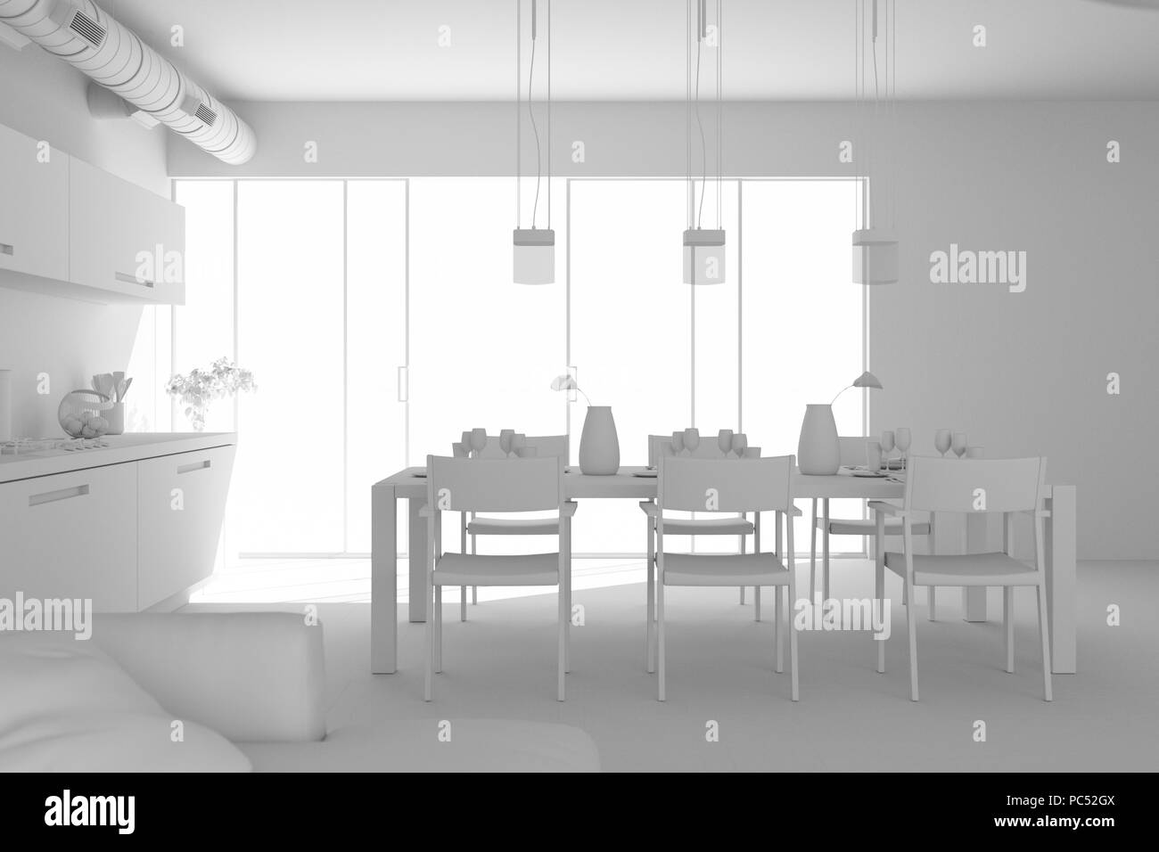 Living room sofa wall Black and White Stock Photos & Images - Alamy