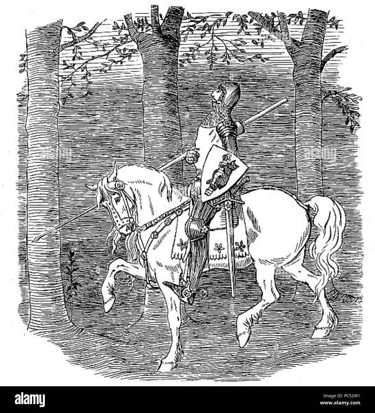 Chivalry knight Black and White Stock Photos & Images - Alamy