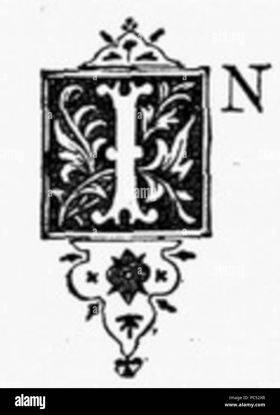 Letter i drop cap Black and White Stock Photos & Images - Alamy