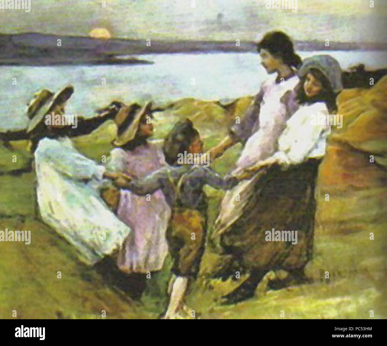 26 Elizabeth Adela Forbes - RingaRingoRoses 1880 Stock Photo - Alamy