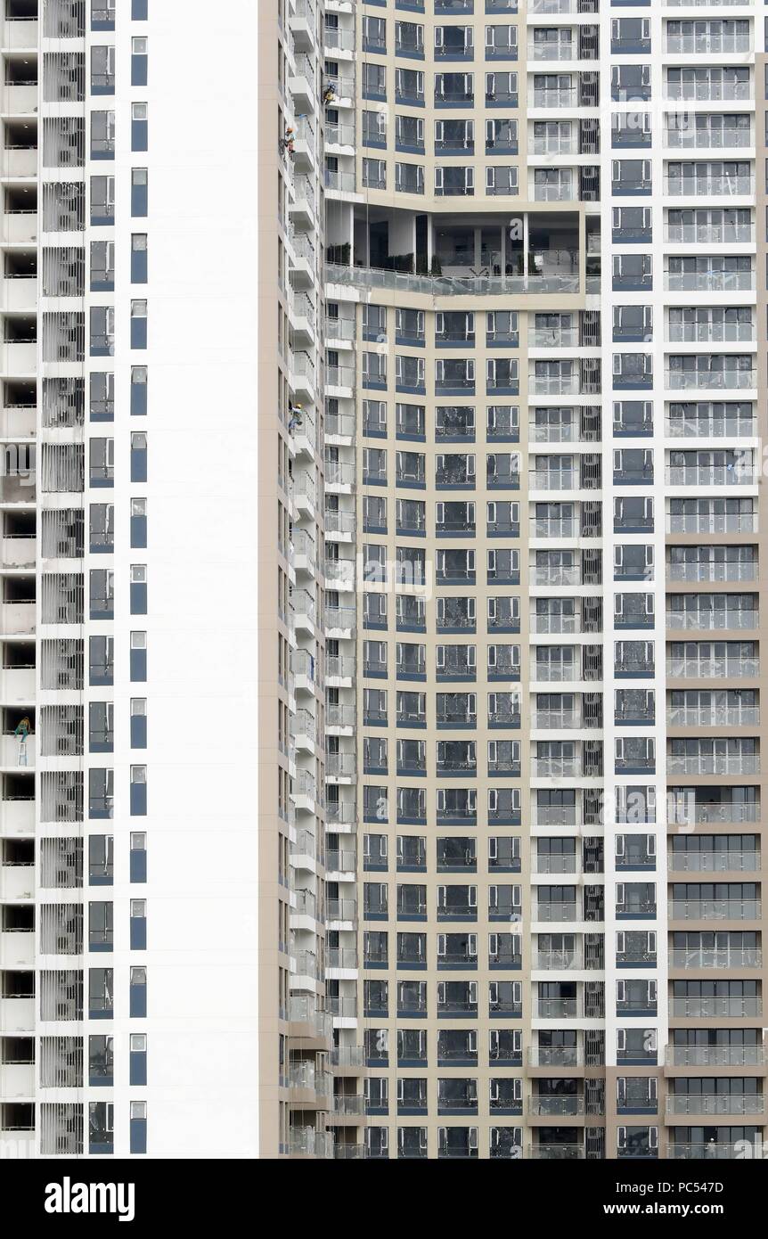 Apartment building windows. Ho Chi Minh City. Vietnam. | usage ...