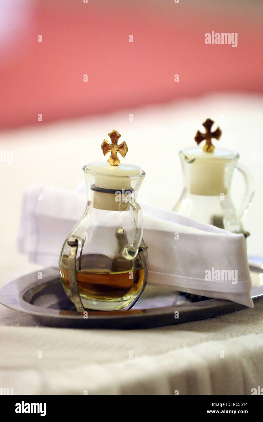 Dalat cathedral. Pair of cruets. Catholic mass. Dalat. Vietnam. | usage ...