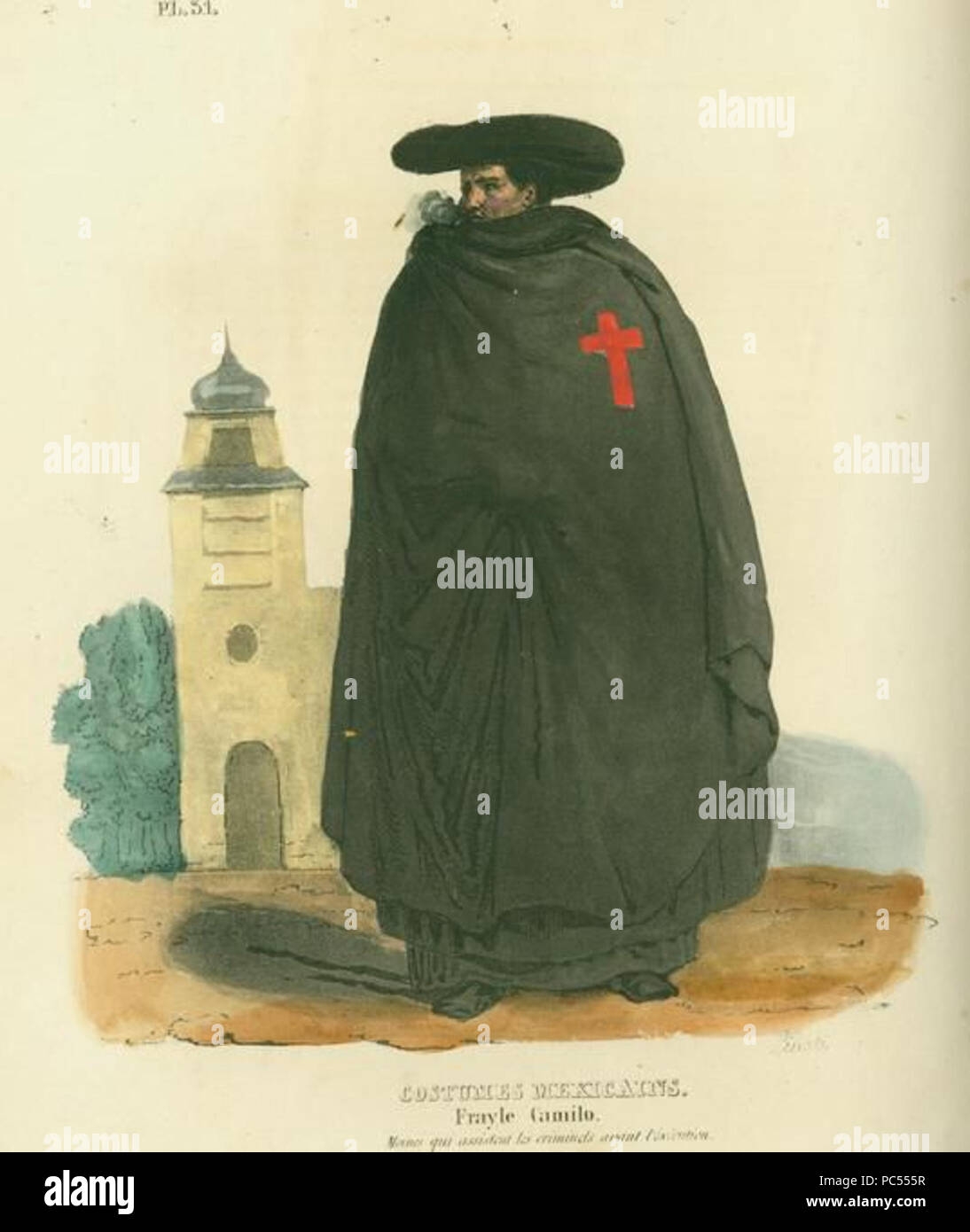 36 Fray Camilo by Claudio Linati 1828 Stock Photo - Alamy