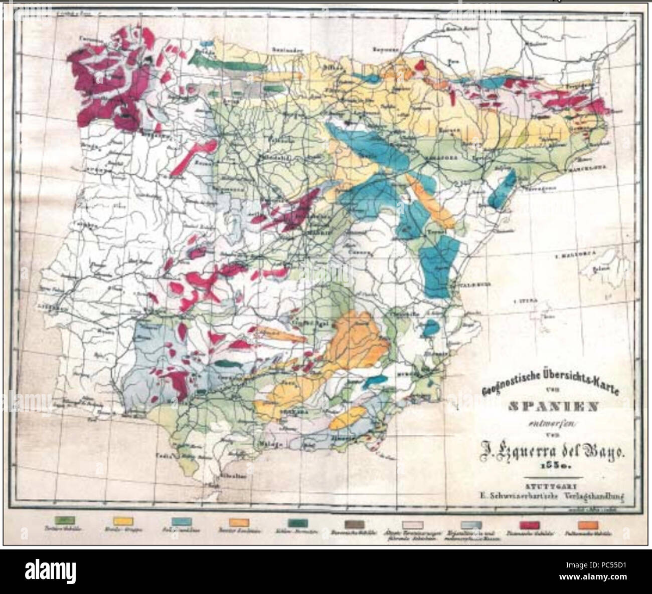Geological map of spain hi-res stock photography and images - Alamy