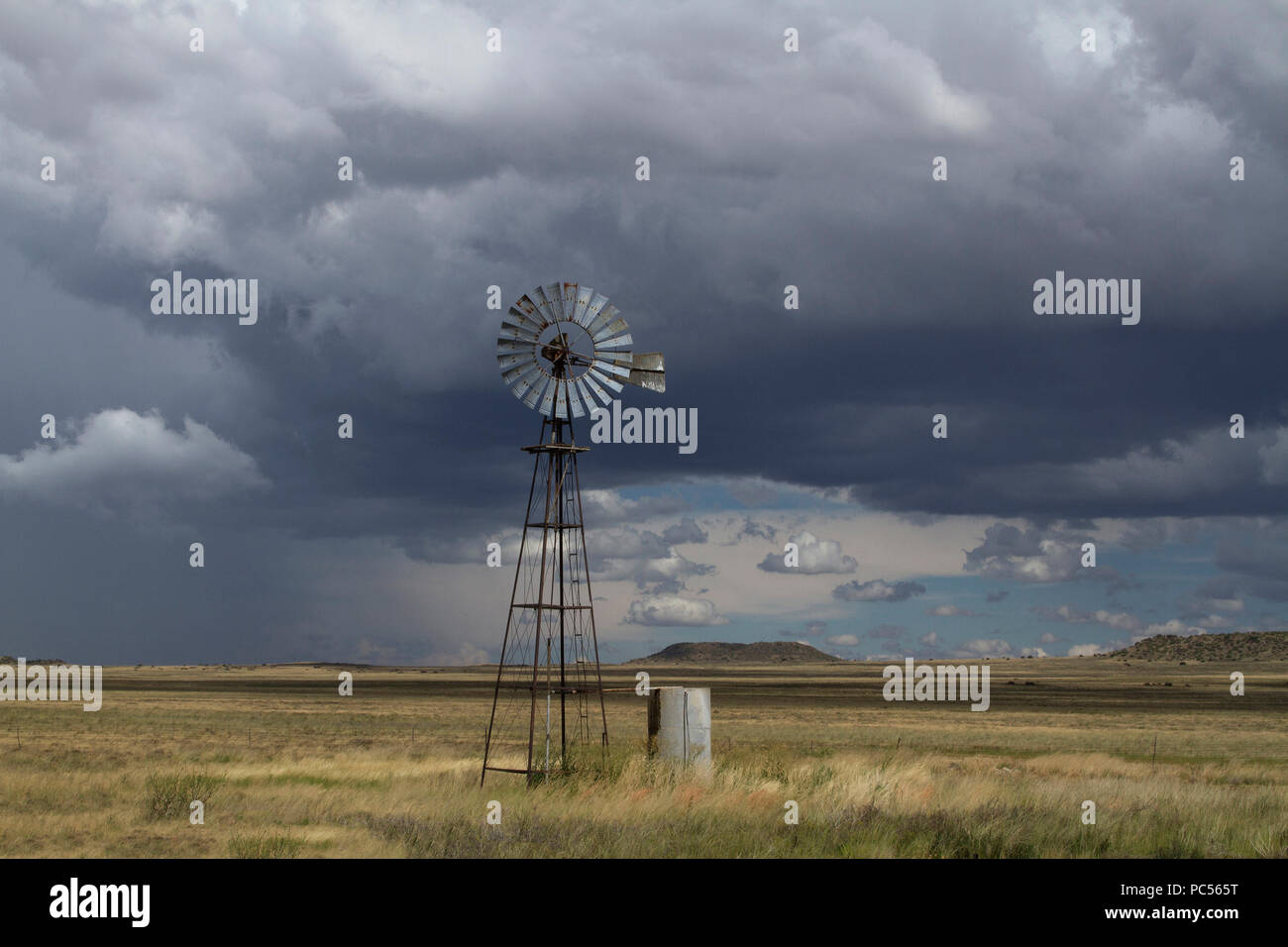 Windmill with clouds hi-res stock photography and images - Alamy