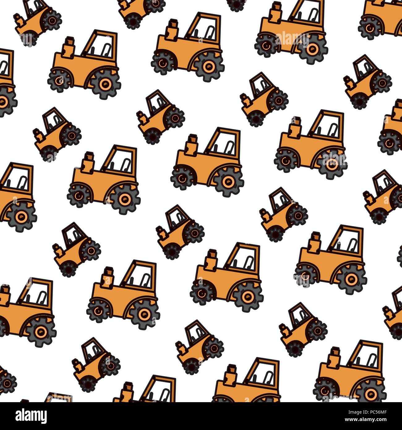 color agrimotor tractor farm equipment background Stock Vector Image ...