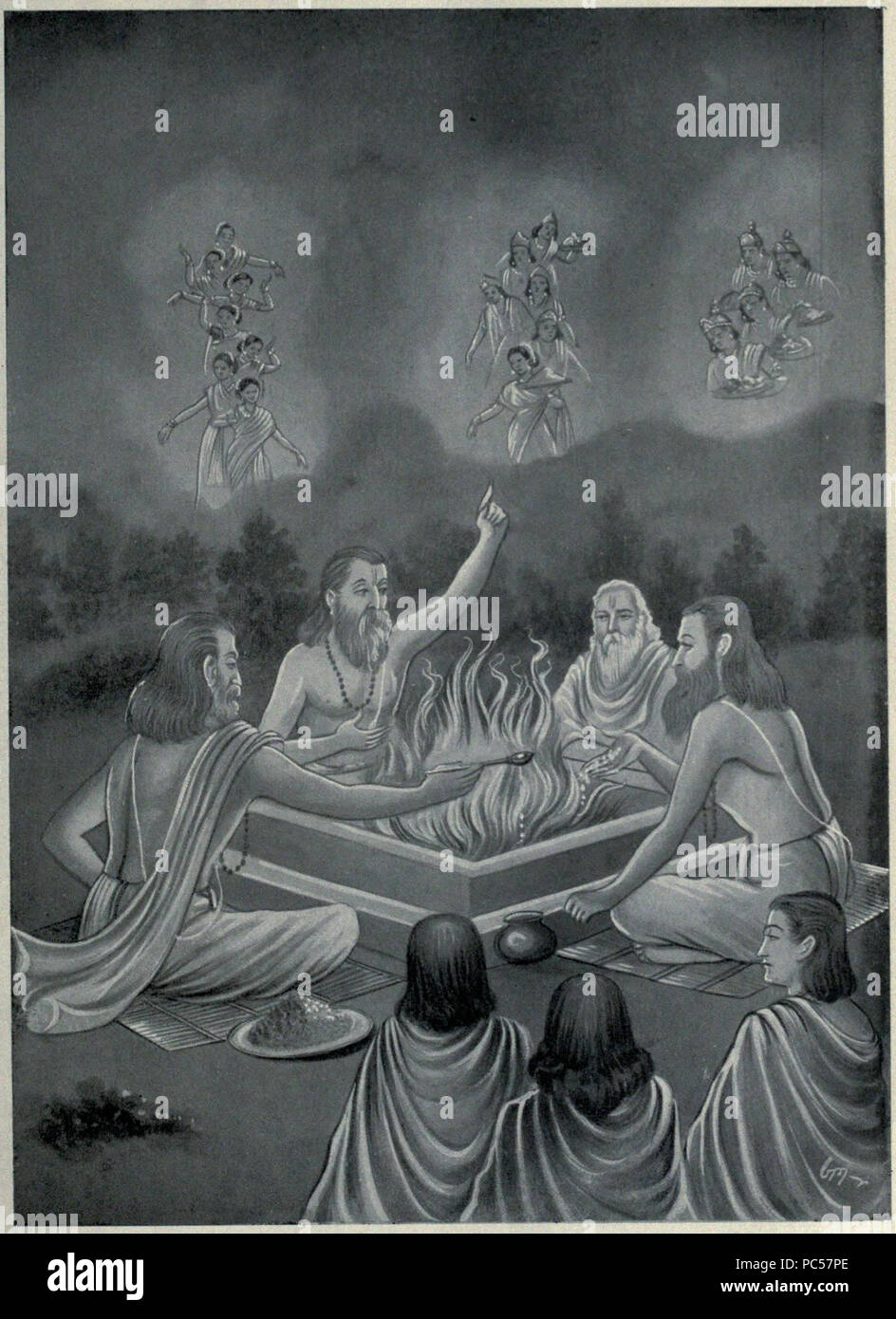 Indian yajna ritual vedic hi-res stock photography and images - Alamy