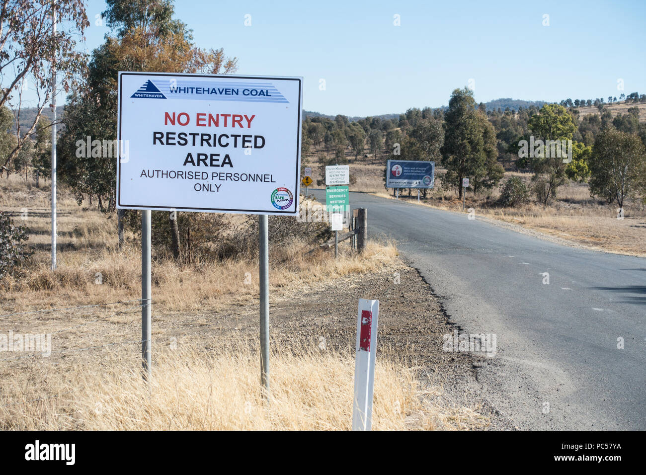 Sign no entry australia hi-res stock photography and images - Alamy