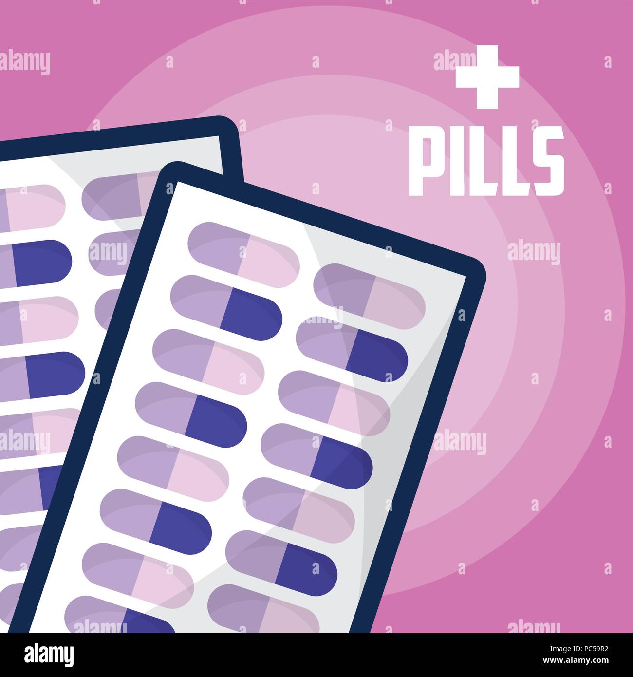 Purple pills Stock Vector Images - Alamy