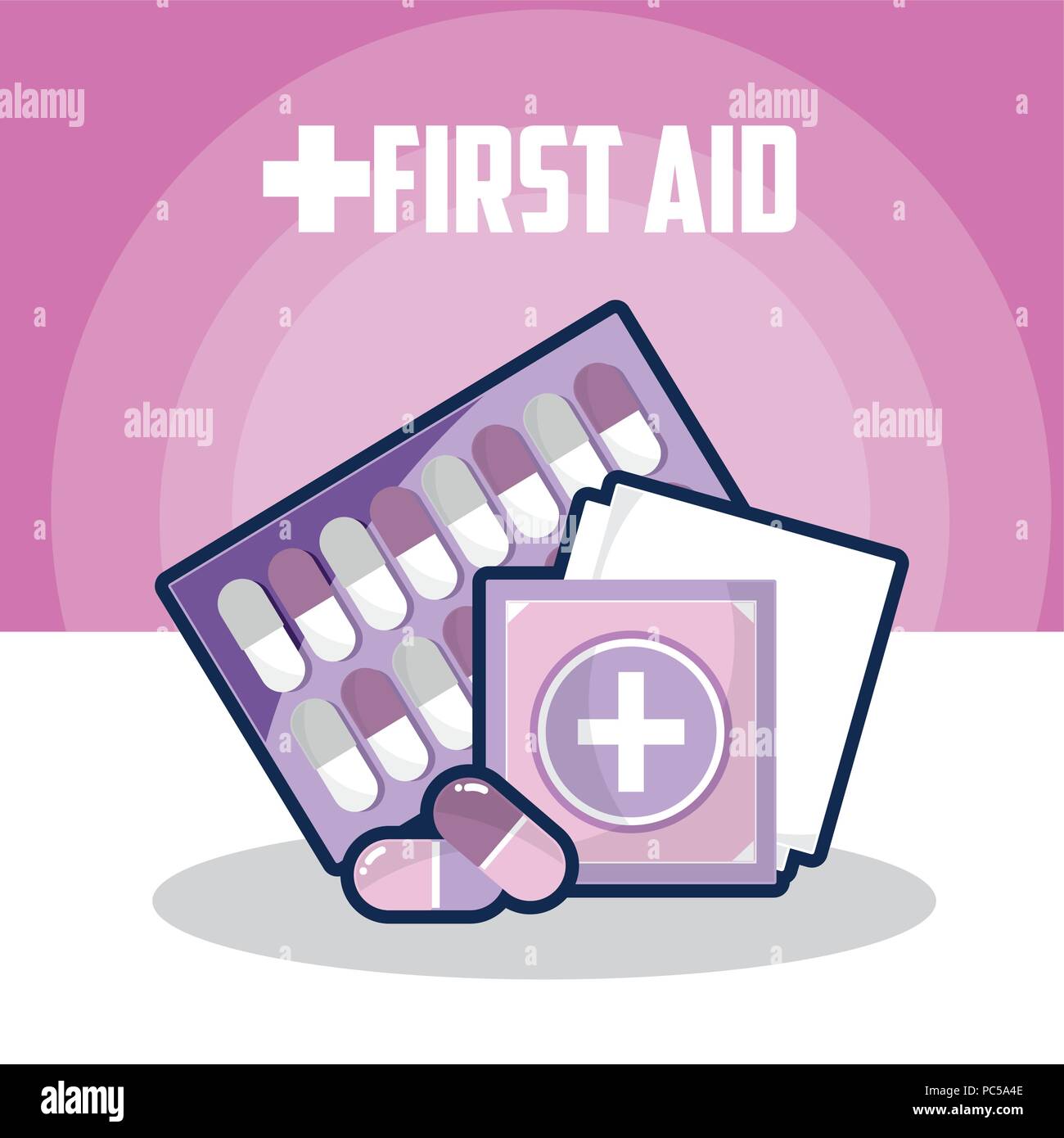Aid bandages Stock Vector Images - Alamy