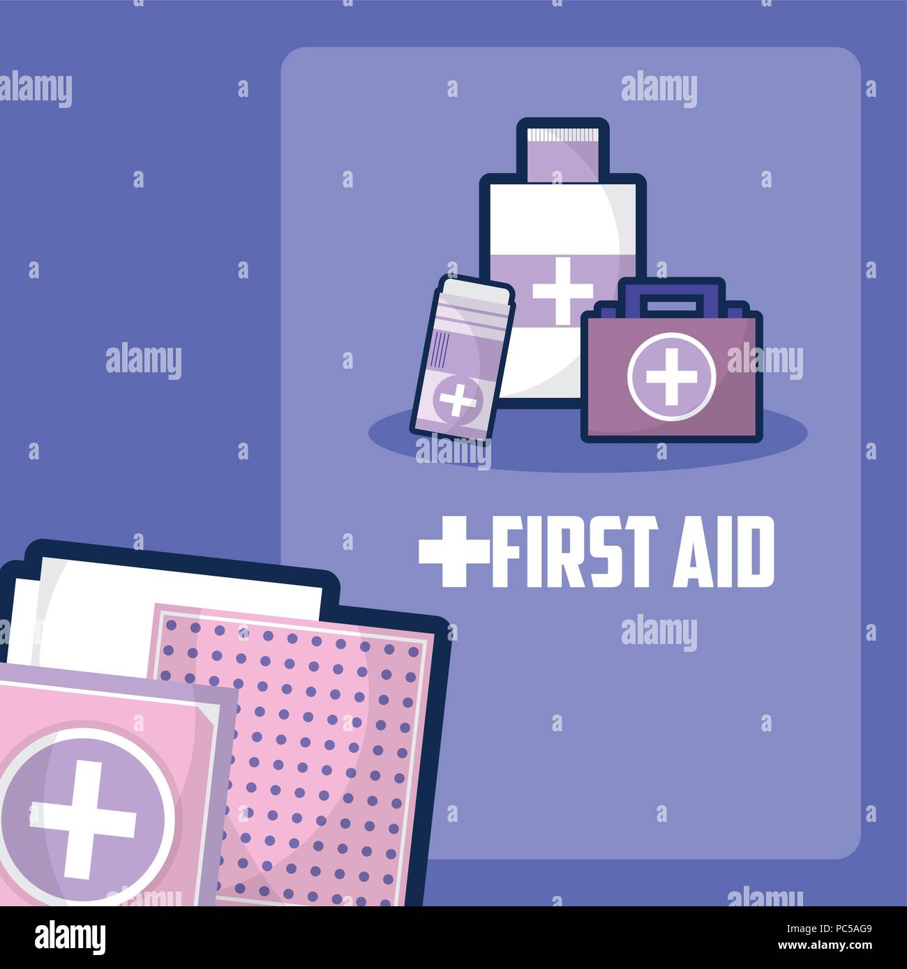 First aid products Stock Vector Images - Alamy