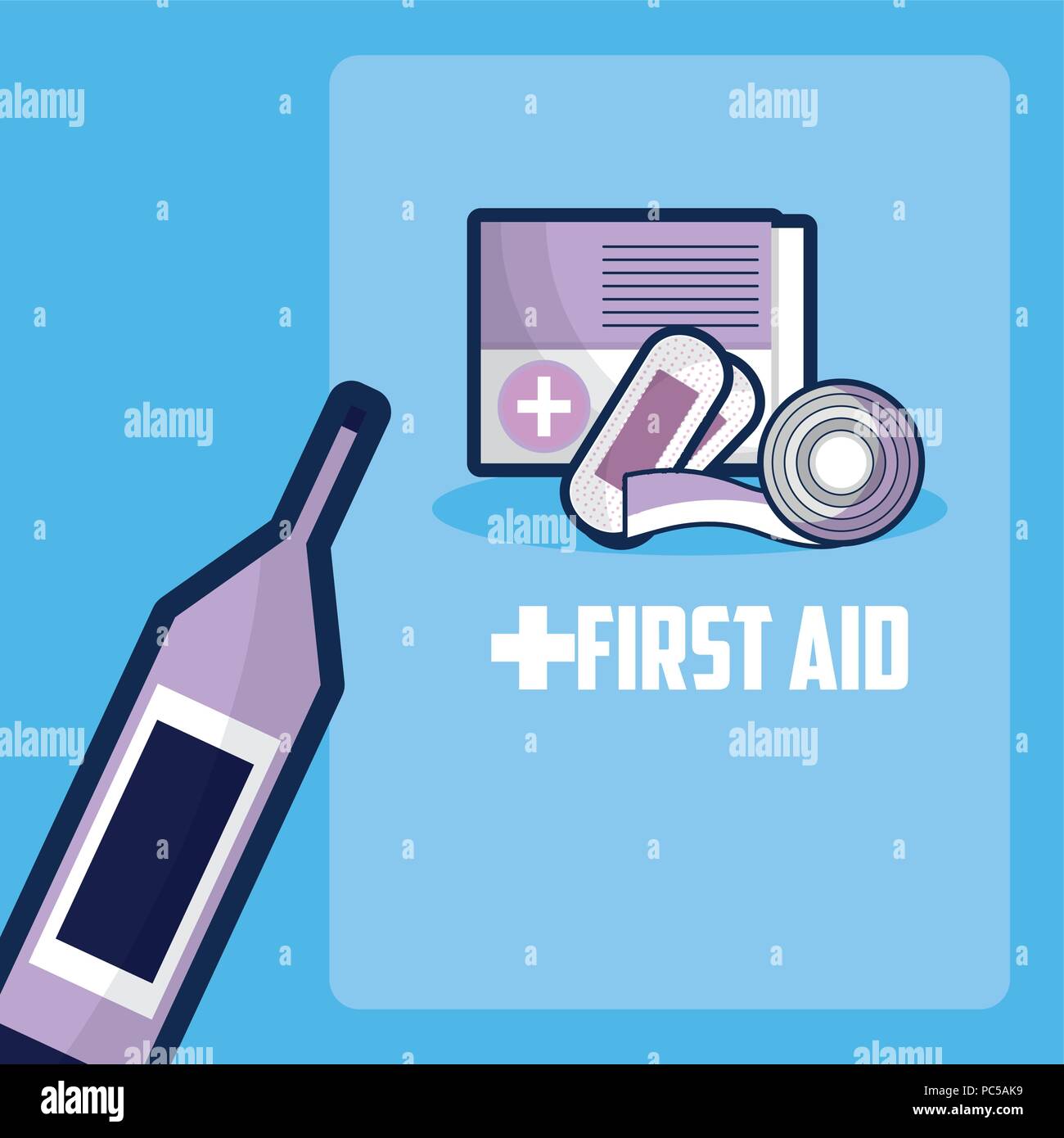 Aid bandages Stock Vector Images - Alamy