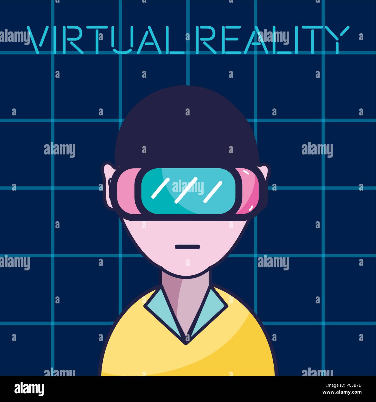 Virtual Reality technology cartoons Stock Vector Image & Art - Alamy