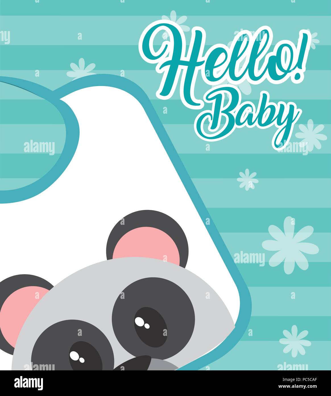 Hello baby card Stock Vector Image & Art - Alamy