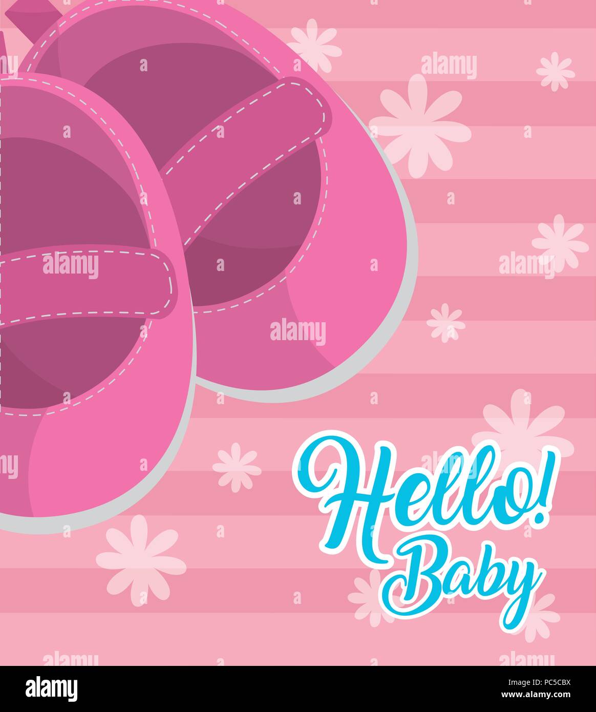 Hello baby card Stock Vector Image & Art - Alamy