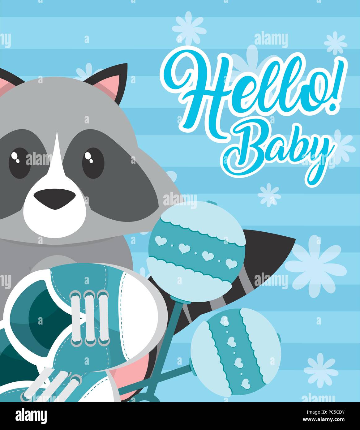 Hello baby card Stock Vector Image & Art - Alamy