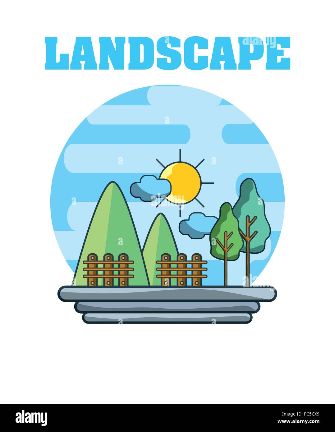 Landscape environment scenery Stock Vector Image & Art - Alamy