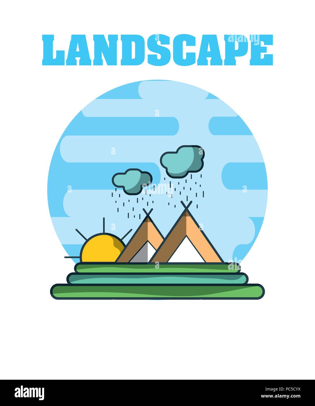 Landscape environment scenery Stock Vector Image & Art - Alamy