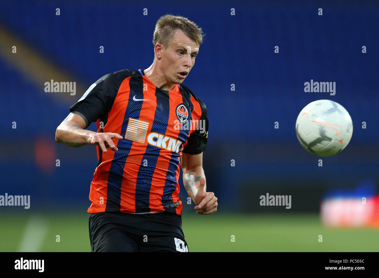 JULY 29, 2018 - KHARKIV, UKRAINE: Oleh Danchenko close-up portrait ...