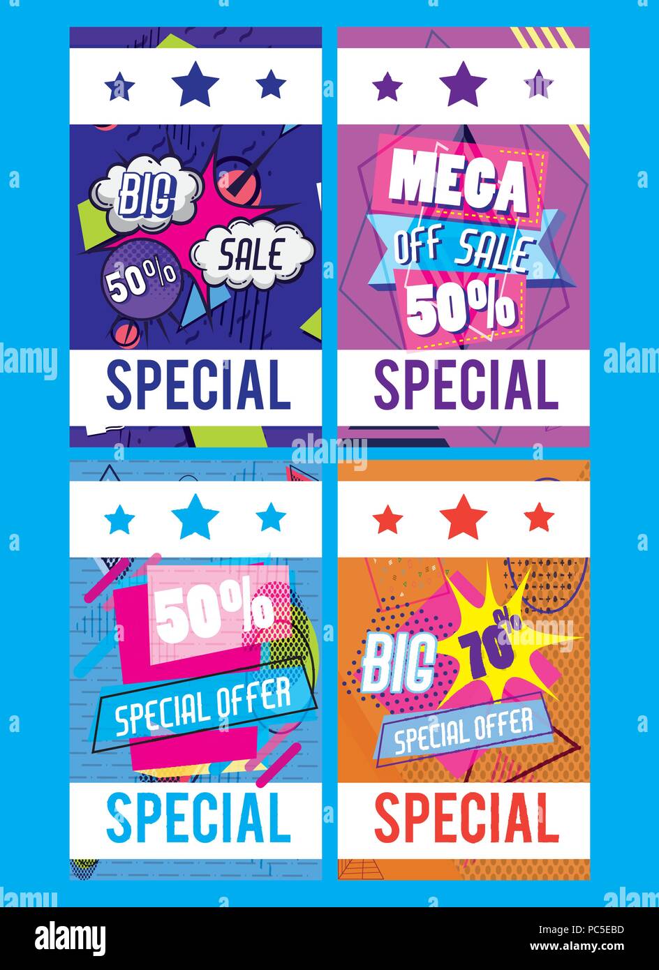 Mega posters Stock Vector Images - Alamy