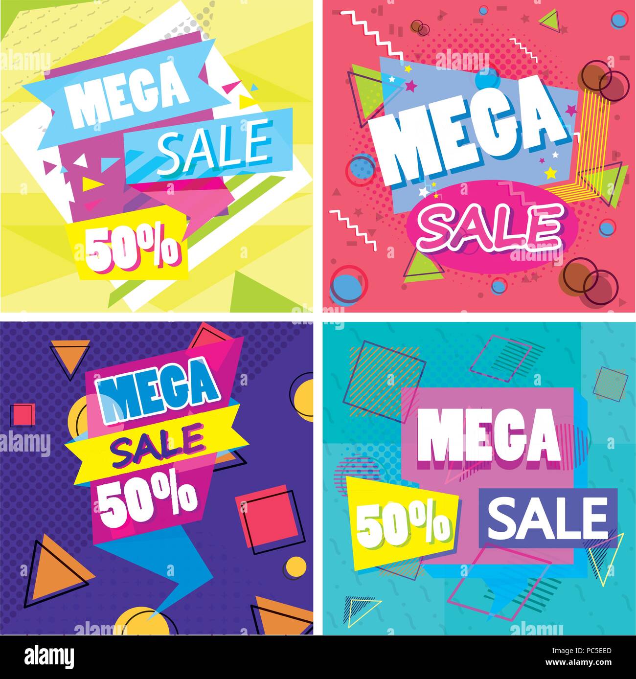 Mega posters Stock Vector Images - Alamy