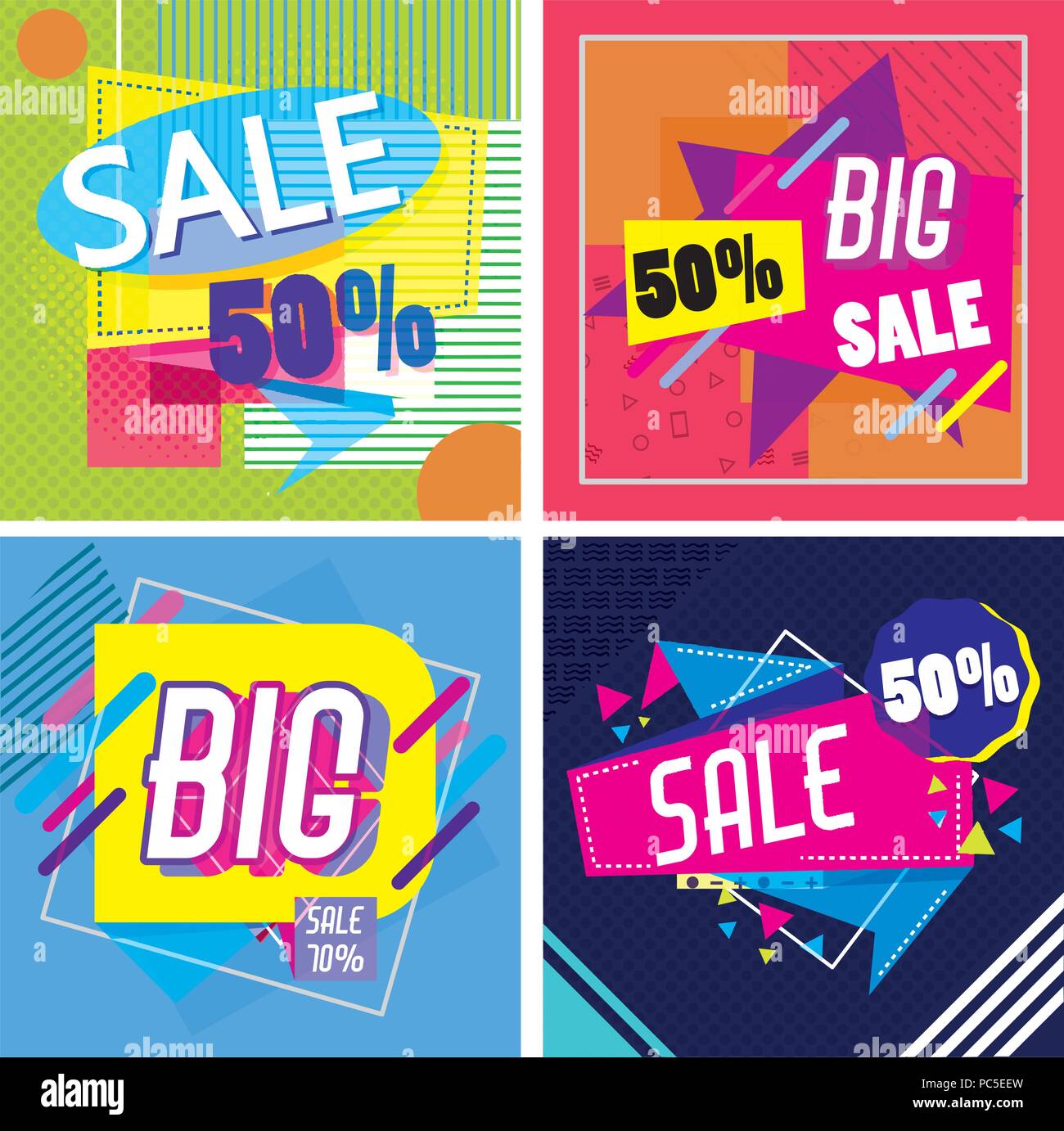 Mega posters Stock Vector Images - Alamy