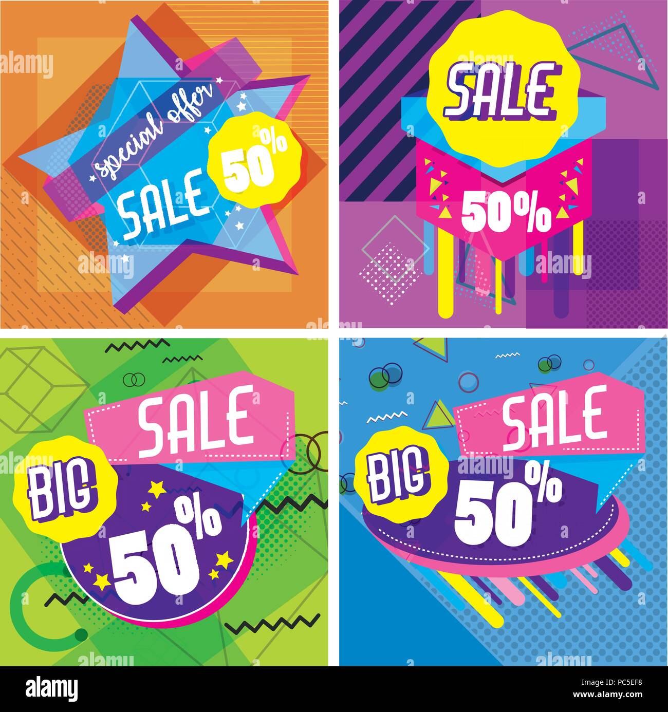 Mega posters Stock Vector Images - Alamy