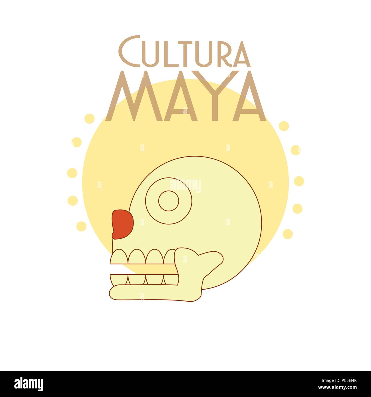 Maya head sacrifice illustration hi-res stock photography and images ...