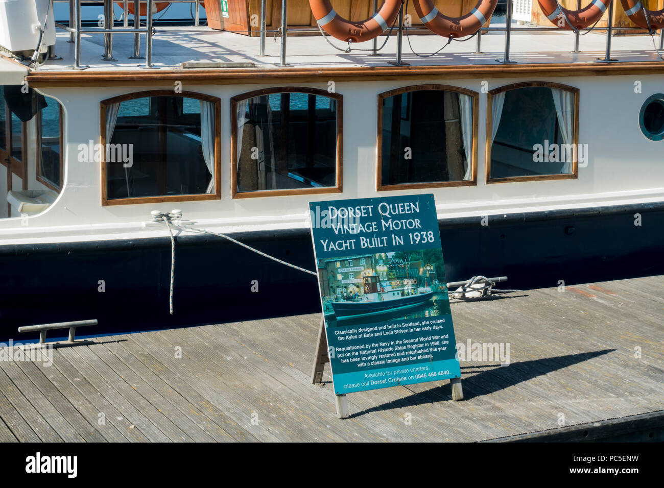 Dorset Queen vintage motor yacht, built in 1938, used for private ...